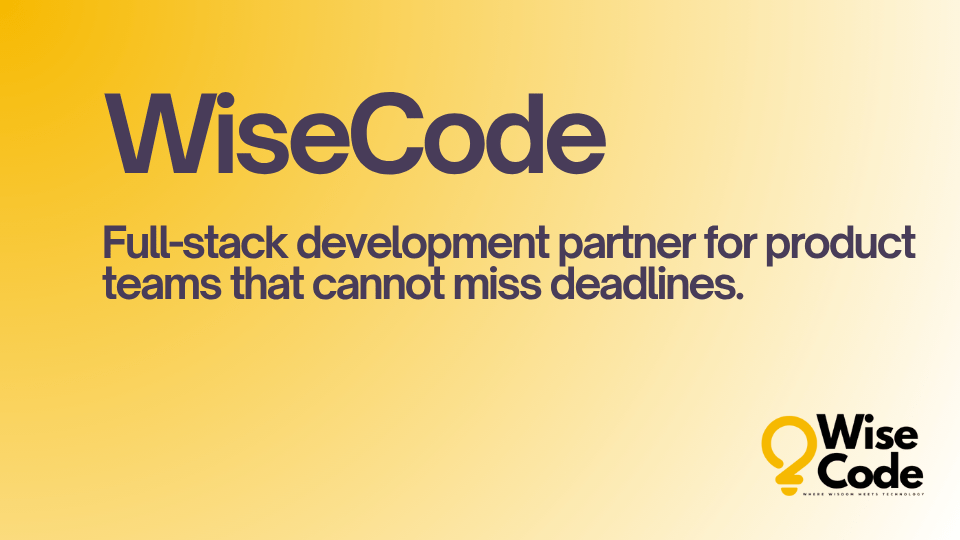 WiseCode — Full-Stack Development Agency